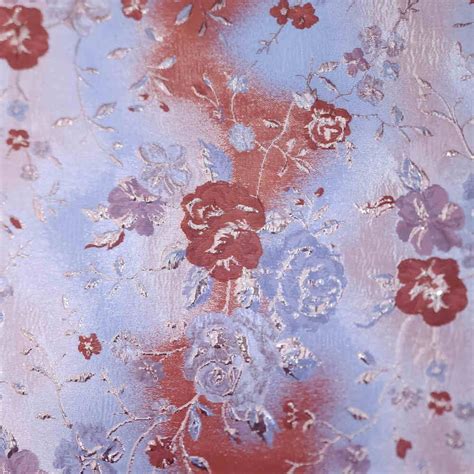 Brocade Floral Rust Curtain Dream