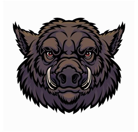 Premium Vector Wild Boar Head Mascot