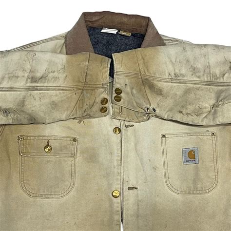 Vintage Carhartt Work Jacket Size Large Depop