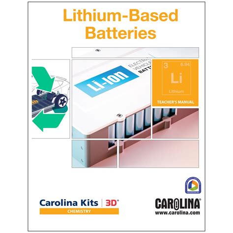 Lithium Based Batteries Digital Resources Carolina Biological Supply