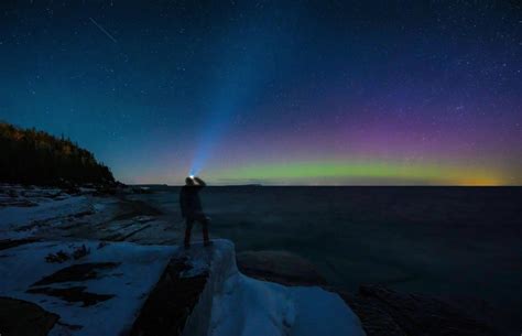 Found The Northern Lights Across Lake Huron At Bruce Peninsula National