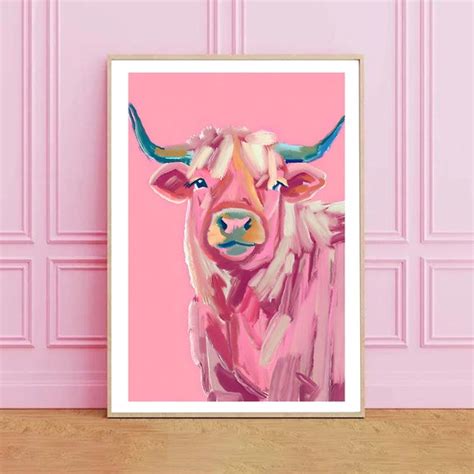 Cow Art Etsy
