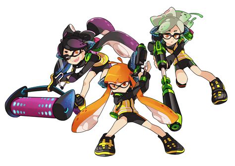 Inkling Player Character Inkling Girl Callie Marie And Agent Splatoon And More Drawn