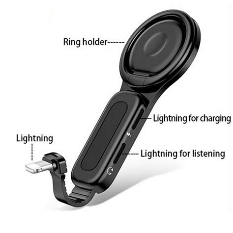 Dual Lightning Ring Holder Adapter Smooth Sales