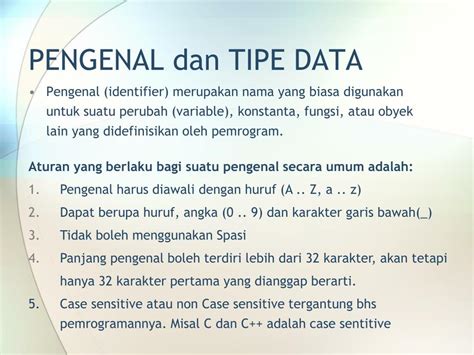 pengenalan variable tipe data dan konstanta pada vb net mobile legends