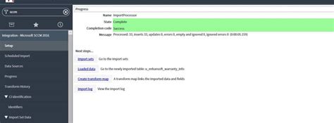 import custom sccm data in servicenow recast software