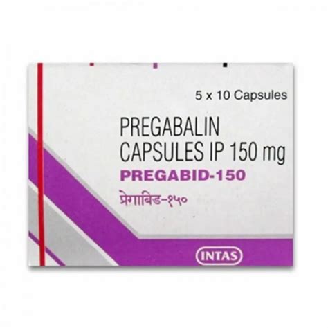 Pregabalin Capsules Ip 150 Mg At ₹ 531 2 Box Pregabalin Capsules