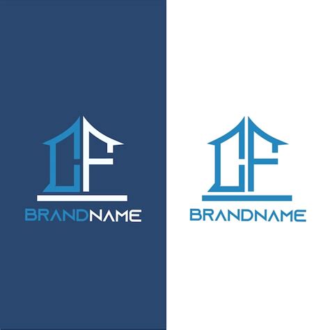 Premium Vector Modern Monogram Initial Letter Cf Logo Design Template