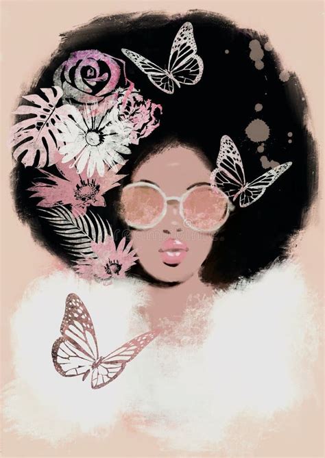 Diverse Black African American Women Together Illustration Sisterhood