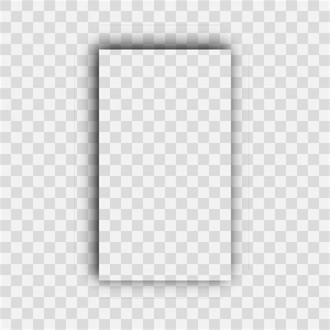 Dark Realistic Shadow Shadow Of A Vertical Rectangle Isolated Vector Illustration 18970502