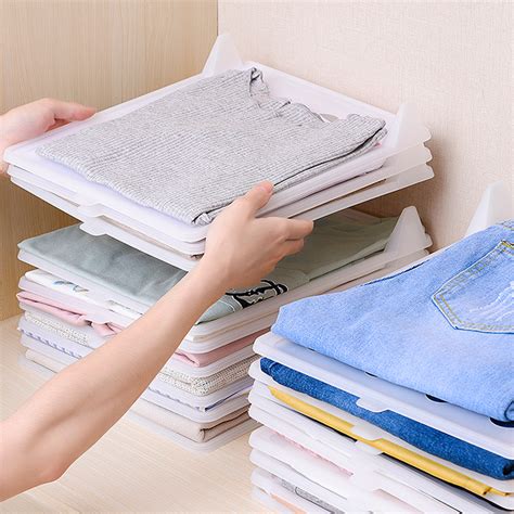 日本衣柜衣服分类衣服神器t恤收纳叠衣板短袖毛衣衣物衬衫收纳架 虎窝淘