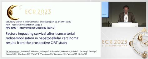 Interventional Oncology Part 2 Esr Connect