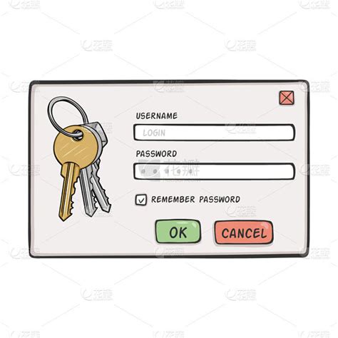 卡通密码对话框