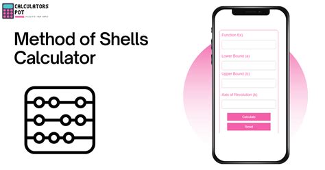 Method Of Shells Calculator Calculatorspot