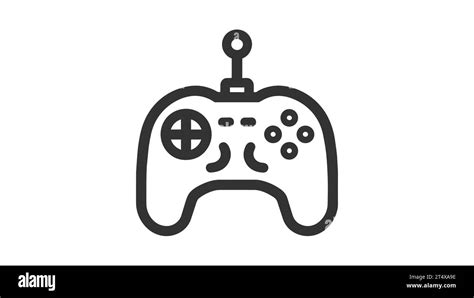 Minimal Gaming Symbol Stream Modern Games Wireless Controller Icon Vector Stock Vector