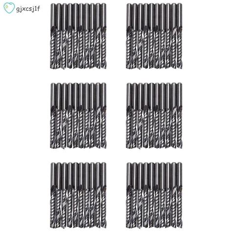 60pcs Cnc Router Bits 3175 X 22mm Single Flute Spiral Carbide Cnc