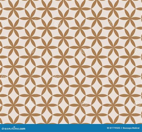 Vector Pattern Repeating Geometric Abstract Flower Stock Vector Illustration Of Pattern