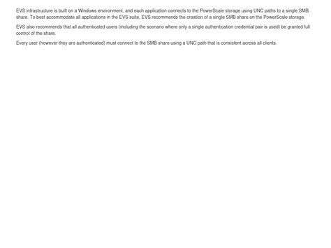 create an smb share dell powerscale and evs best practices dell