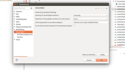 Sonarqube Eclipse Plugin Apache Stratos Apache Software Foundation
