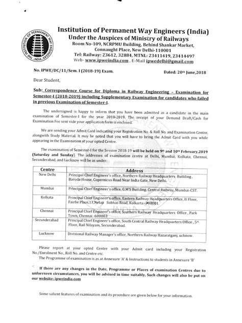 Exam Sem 1 Notification Pdf