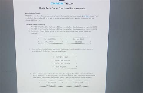 Solved Problem Statement Chada Tech Has Domestic And