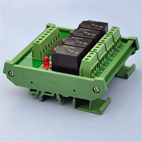 Electronics Salon DIN Rail Mount SPDT Power Relay Interface Module DC V Version