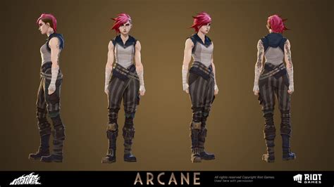 Artstation Arcane Vi Texturing Candice Theuillon Character