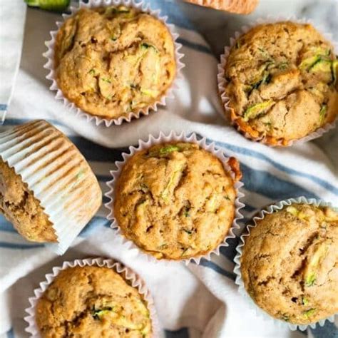 Healthy Zucchini Muffins Meal Prep Friendly