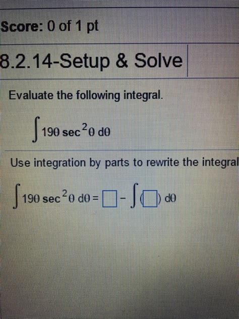 solved evaluate the following integral integral 19 theta