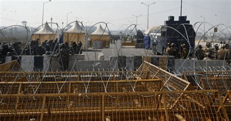 Farmers Protest Day After Violence Singhu Border Turns Into Fortress