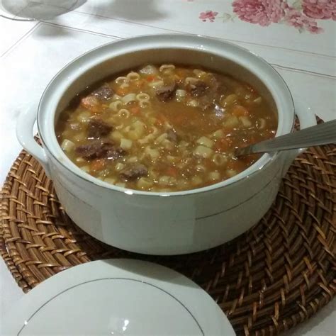 Sopa De Legumes Com Macarrão