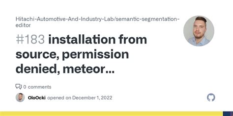 Installation From Source Permission Denied Meteor Installation