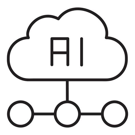 Cloud Computing AI Icon Cloud Computing Vector Icon From Artificial Intelligence Collection