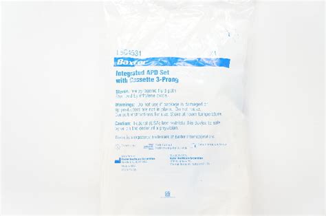 Baxter L5c4531 Integrated Apd Set With Cassette 3 Prong