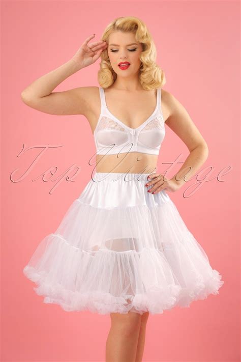 50s Retro Short Petticoat Chiffon In White Short Swing Dress Girls
