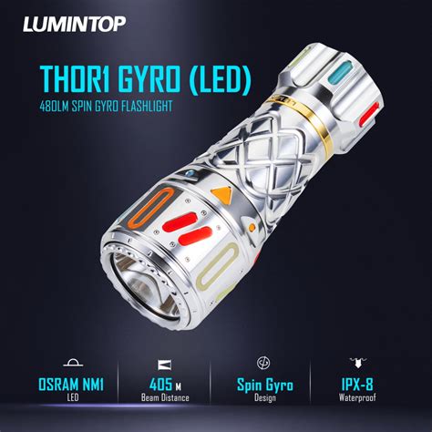 Thor 1 Gyro LED (Aluminum) - Lumintop