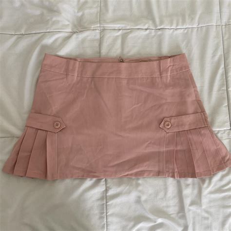 Cute Pink Mini Skirt Size M And L Brand Depop