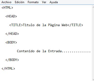 Cómo hacer una página html en bloc de notas Tecpro Digital