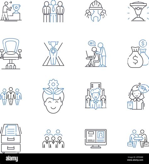 Consumer experience line icons collection. Satisfaction, Expectations, Feedback, Trust ...