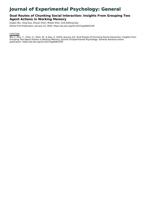pdf dual routes of chunking social interaction insights from