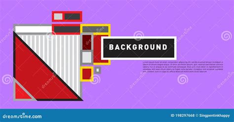 Vector Abstract Colorful Rectangle Background For Banner Stock Vector Illustration Of Cover