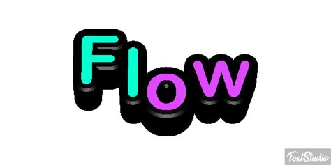 Flow Word Animated  Logo Designs