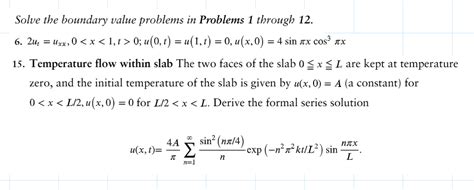 Solved By An Expert Solve The Boundary Value Problems In ﻿problems 1