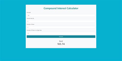 Github Mrkc Compound Interest Calculator