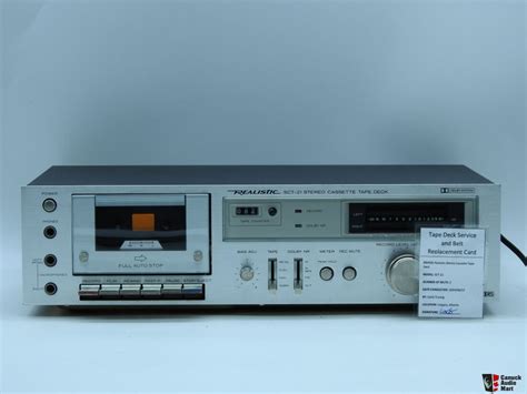Realistic Stereo Cassette Tape Deck Sct 21 For Sale Canuck Audio Mart