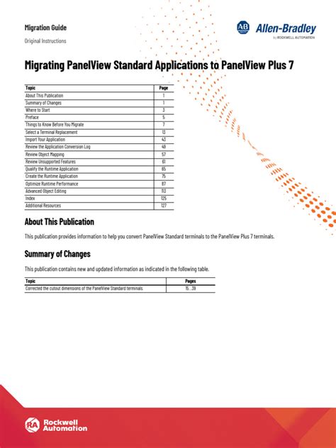 Migrating Panelview Standard Applications To Panelview Plus 7 Pdf