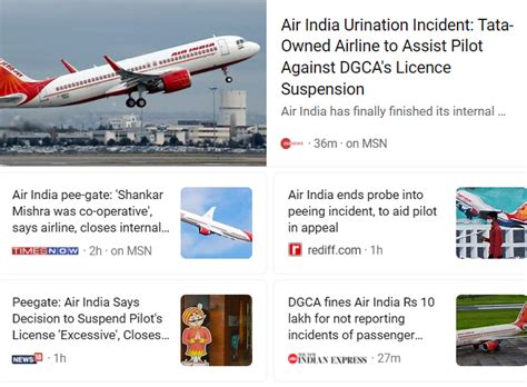 Urination Incident That Shook Air India Asiana Times