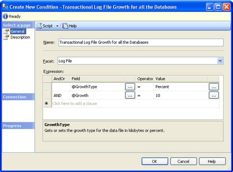 enable sql server transaction log growth for all databases