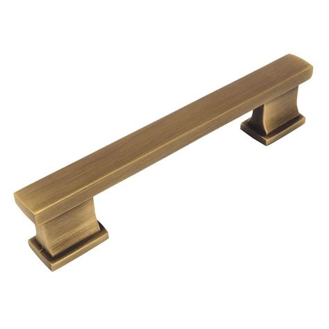 Cosmas 702 4bab Brushed Antique Brass Contemporary Cabinet Pull Cosmas