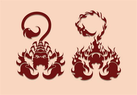 Scorpion Tattoo Illustration 229513 Vector Art At Vecteezy